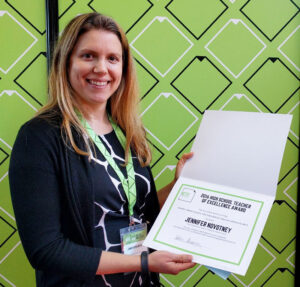 Jennifer Novotney receives National High School Teacher of Excellence ...